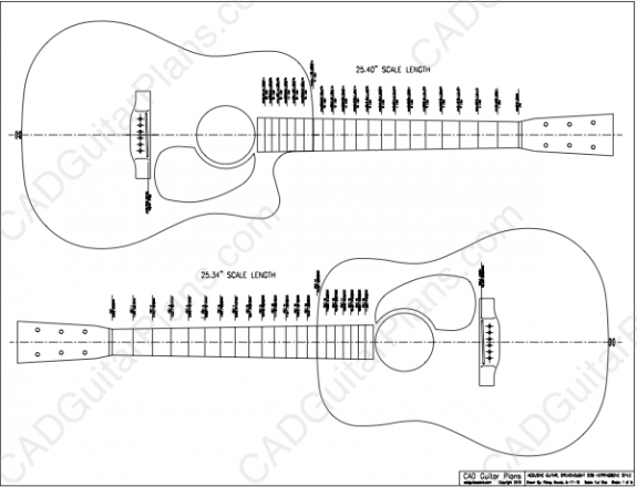 Acoustic Guitar Plans Cad Guitar Plans